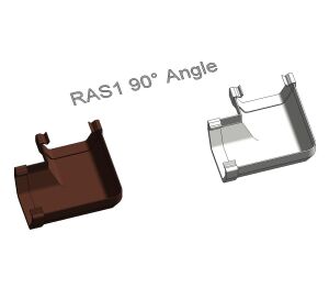 bimstore - FloPlast - RAS1 90° Gutter Angle Square Line