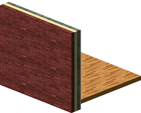 External Masonry Cavity Wall (Intermediate Timber Floor) | Bimstore