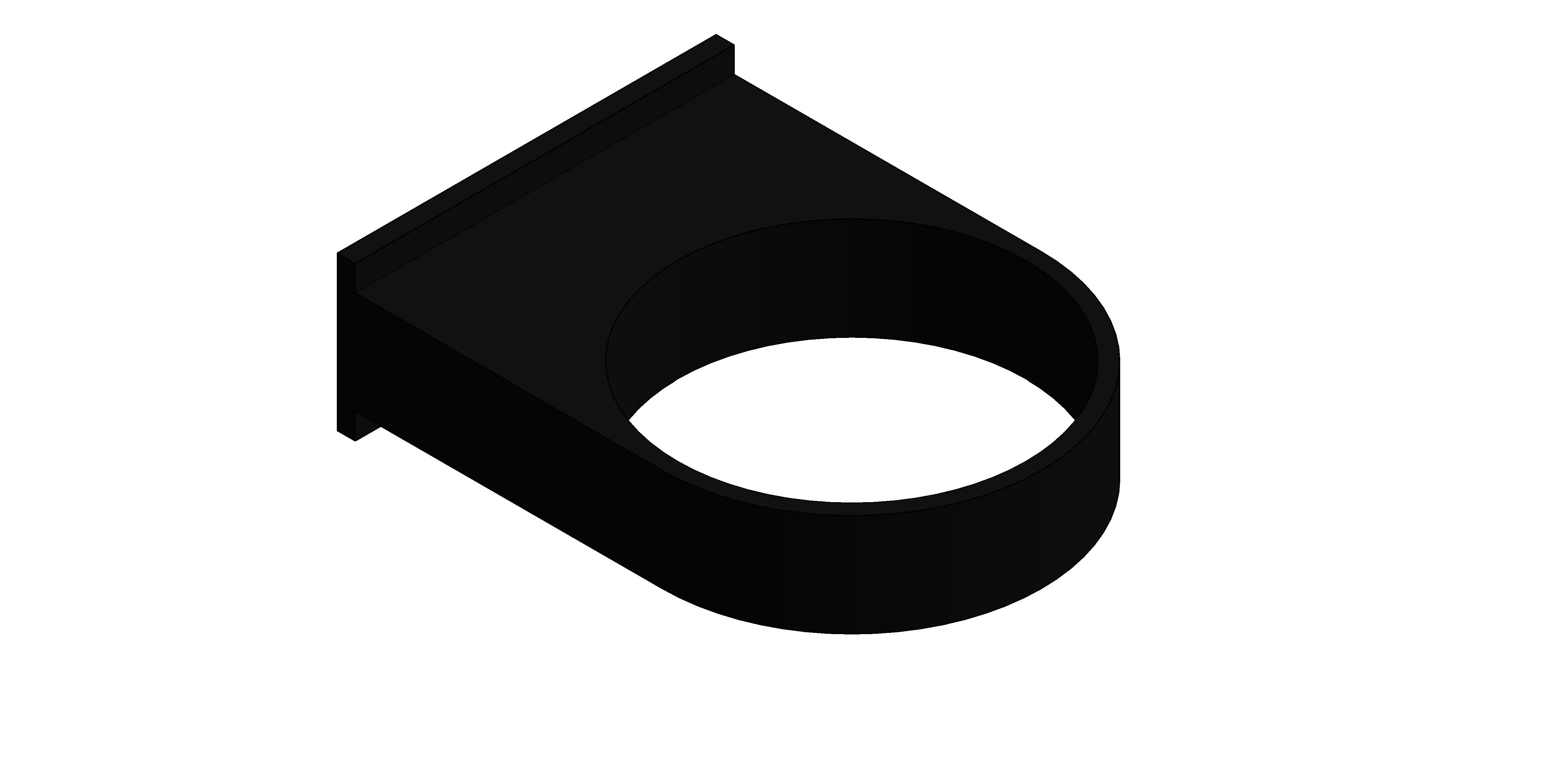 bimstore - FloPlast - RC3B 68mm Round Downpipe Pipe Clips Single Fix