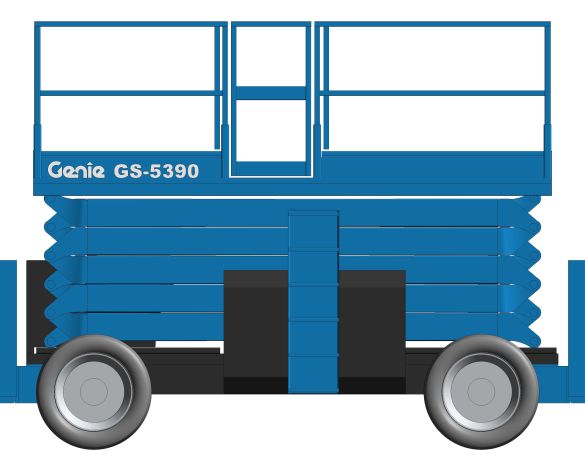 bimstore - Genie - GS-5390 Rough Terrain Scissor Lift