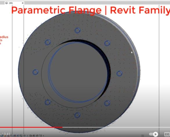 Rvtcad Flange Nut Bolt parametric Family Revit2020+ | Bimstore