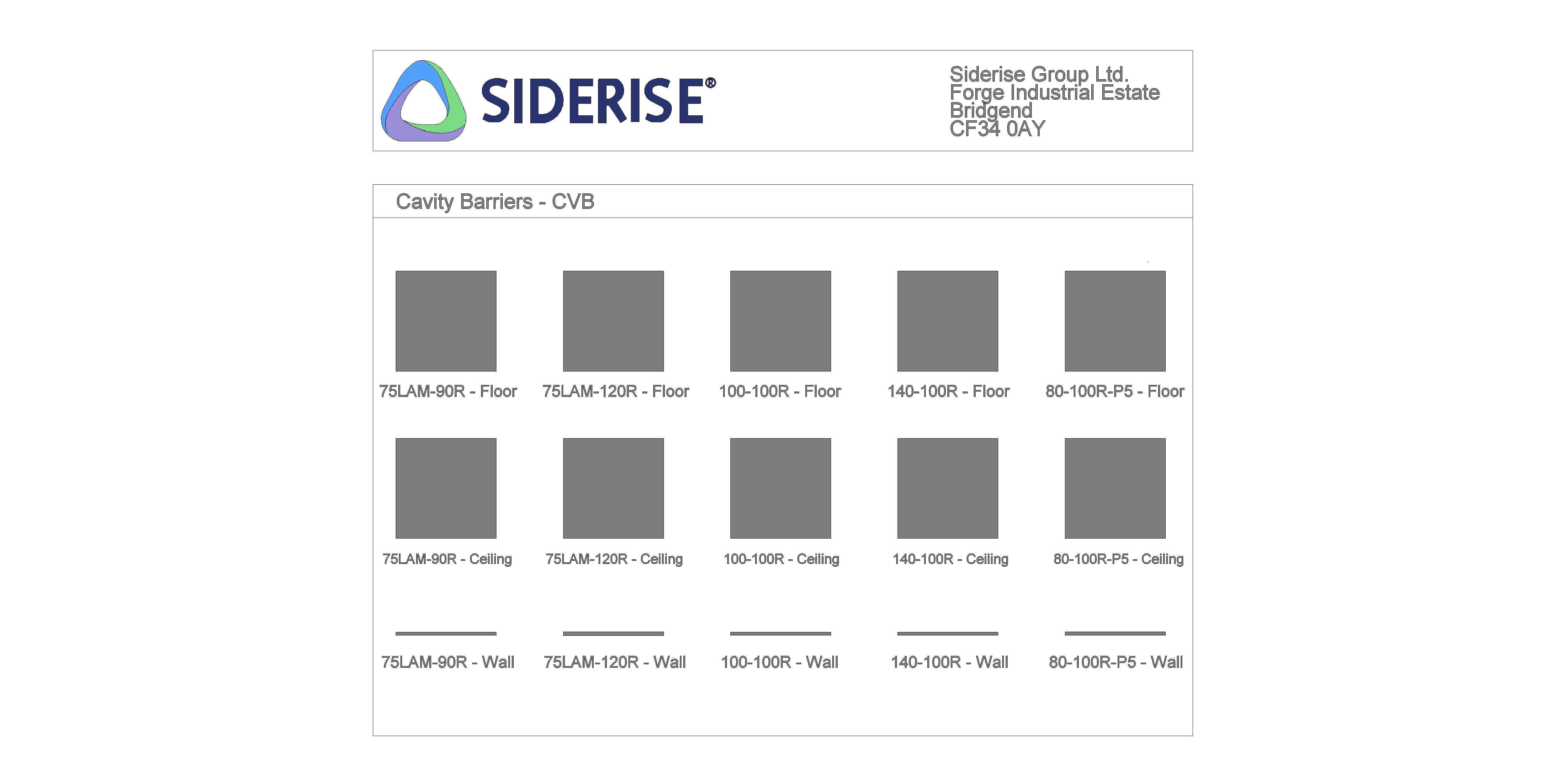 bimstore - Siderise - SIDERISE CVB | Acoustic Void Barriers