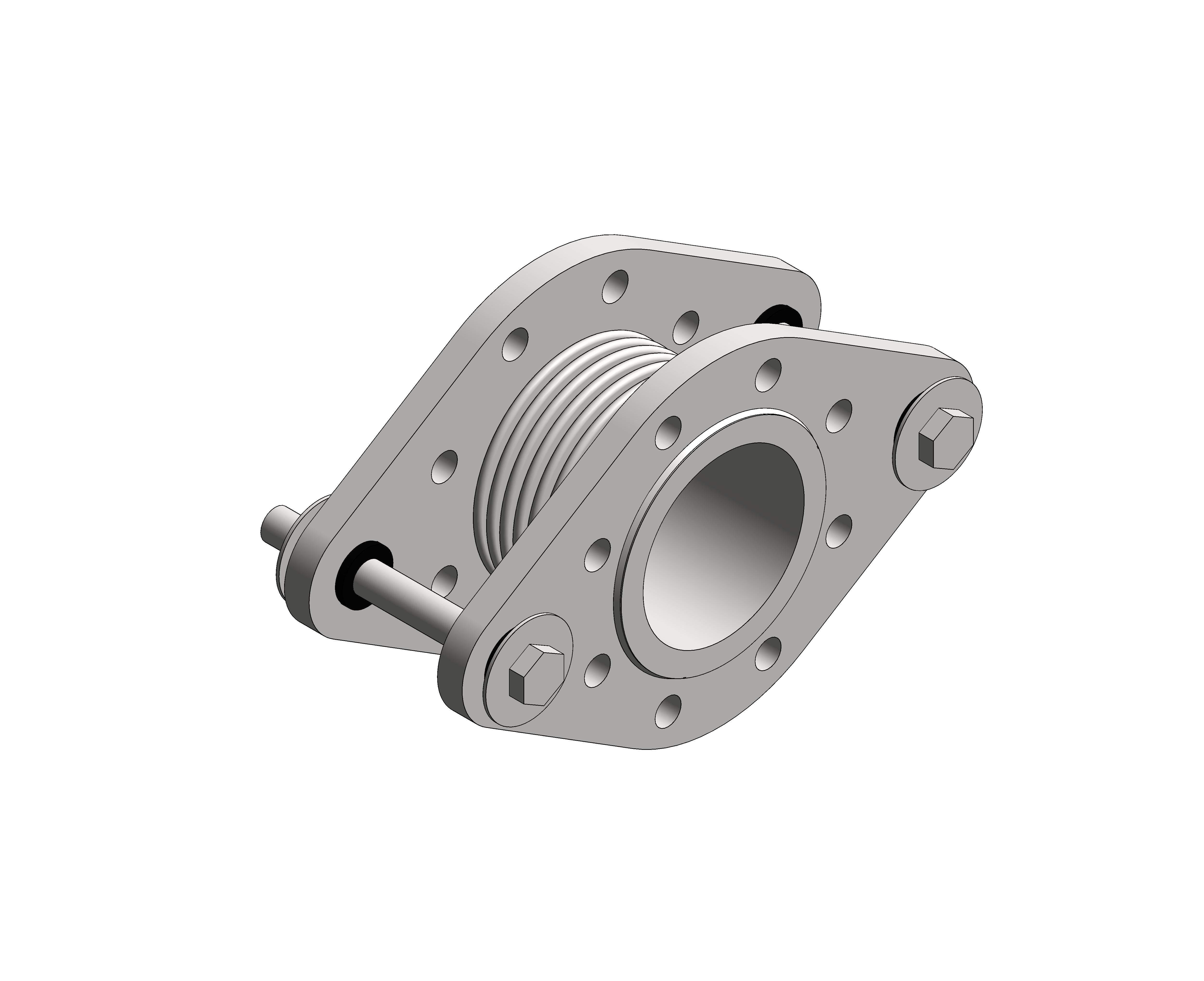 bimstore - VIP - Flanged Stainless Steel Tied Pump Flexible Connectors ...